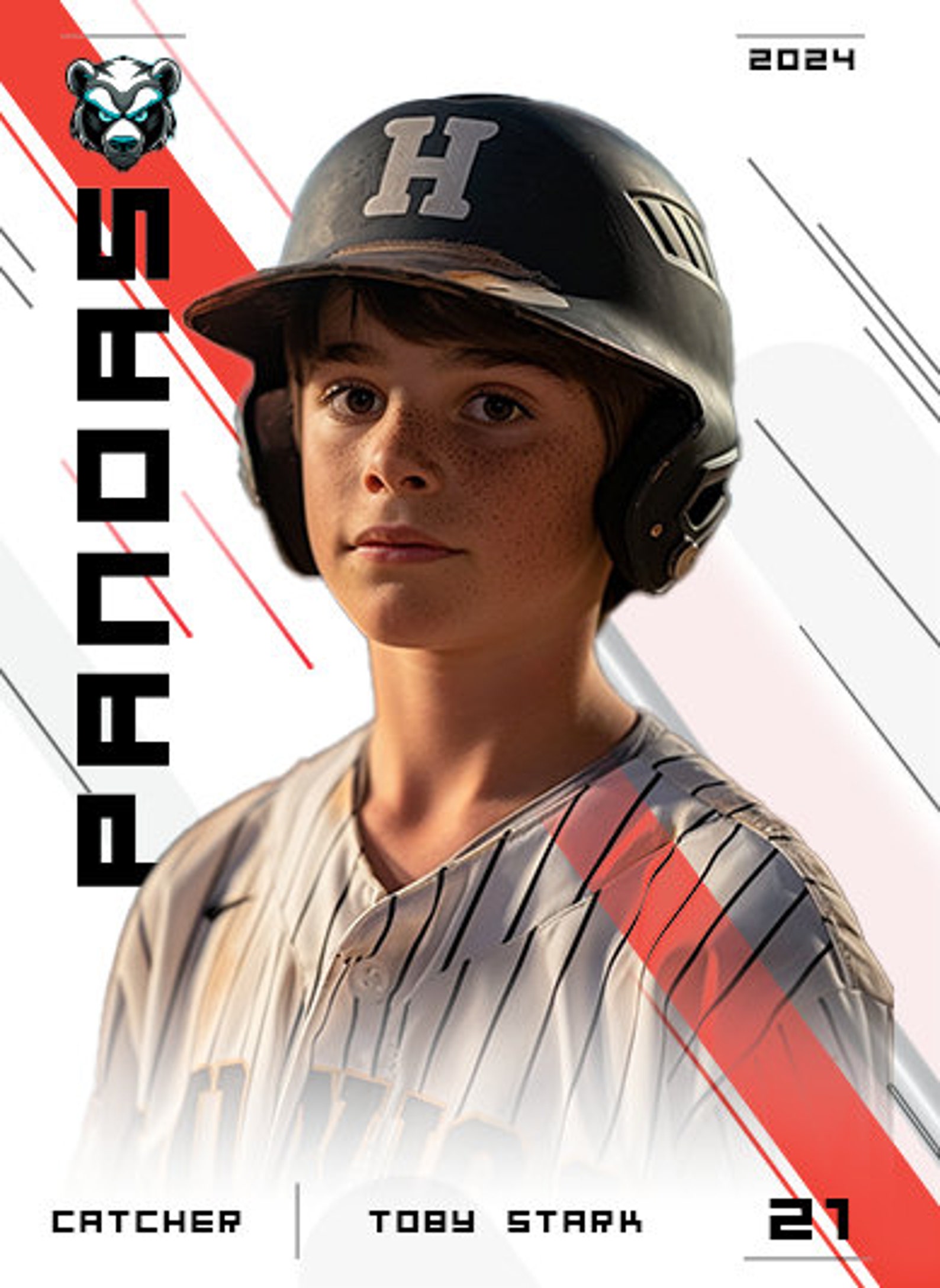 Baseball Card Template V21, Trading Card Template, Design for ALL ...