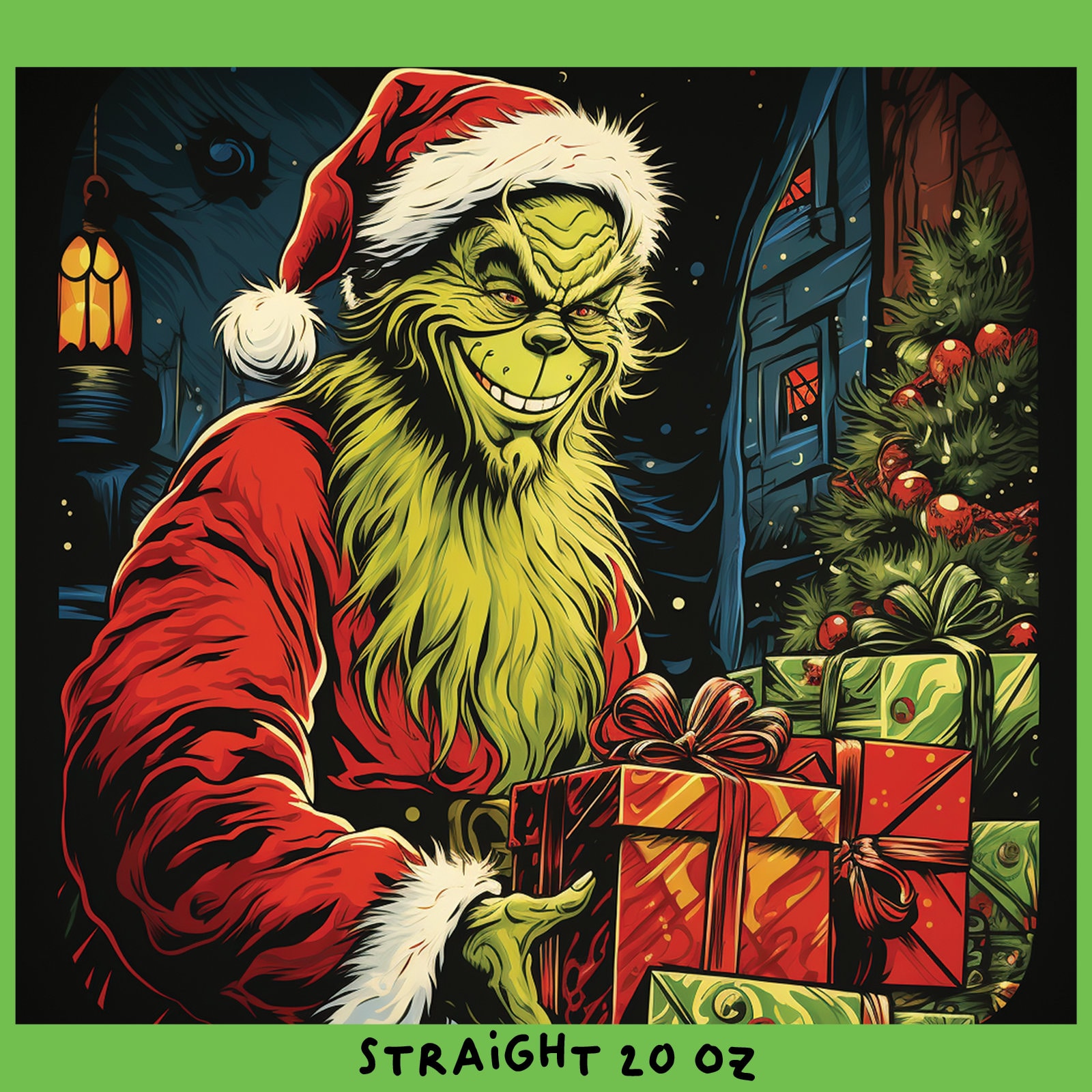 20oz the Grinch Art Straight and Tapered Tumbler Digital Download - Etsy