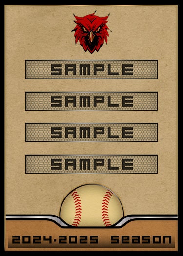 Baseball Card Template V16, Trading Card Template, Design for ALL ...
