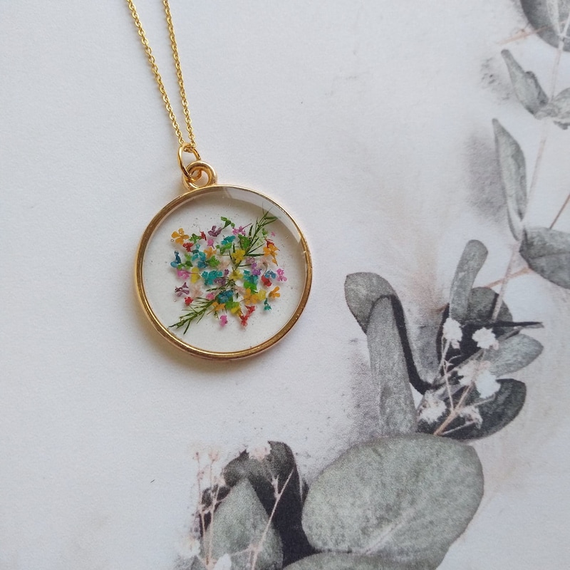 Real Flower Necklace - Etsy