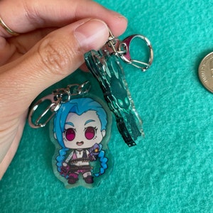 SET I: Lol 2”in Keychain Chibi Champs League of Legends Draven/jinx ...