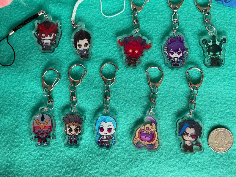 Lol 1.5 Mini Charm / Keychain League of Legends Yone - Etsy