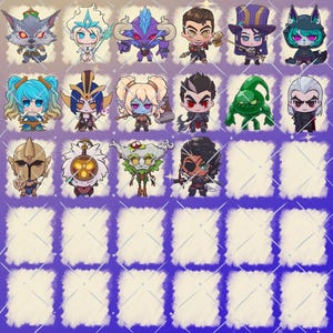 SET I: Lol 2”in Keychain Chibi Champs League of Legends Draven/jinx ...