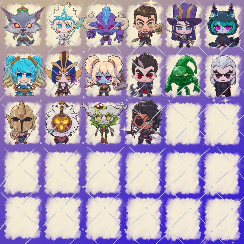 SET II: Lol 2”in Keychain Chibi Champs League of Legends Ivern/zac ...
