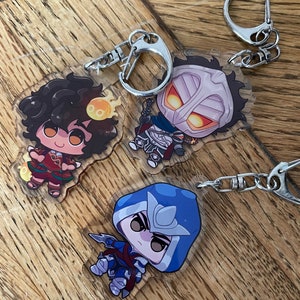 SET I: Lol 2”in Keychain Chibi Champs League of Legends Draven/jinx ...