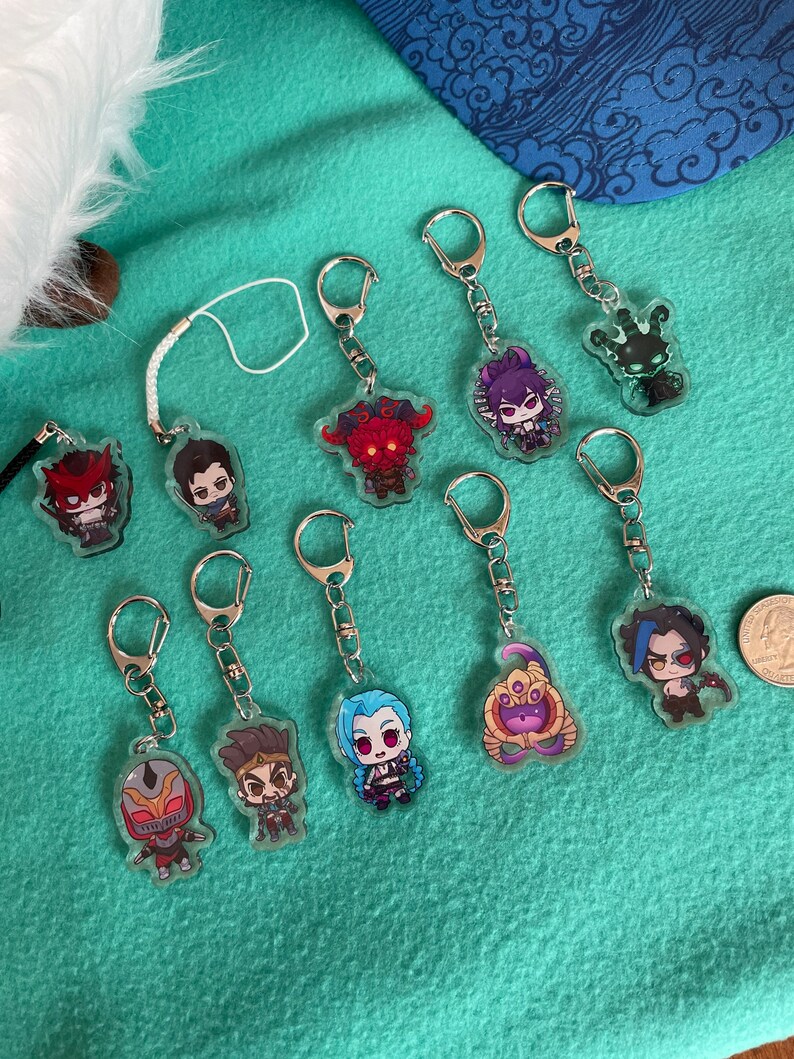 Lol 1.5 Mini Charm / Keychain League of Legends Yone - Etsy