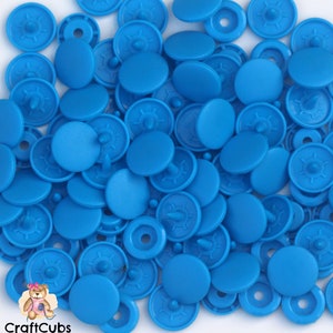 B8 Kam Snaps in Ocean Blue: Glossy or Matte // Size 20, T5 // Plastic ...