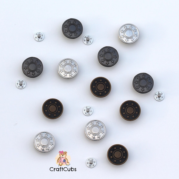 Silver Buttons - Etsy