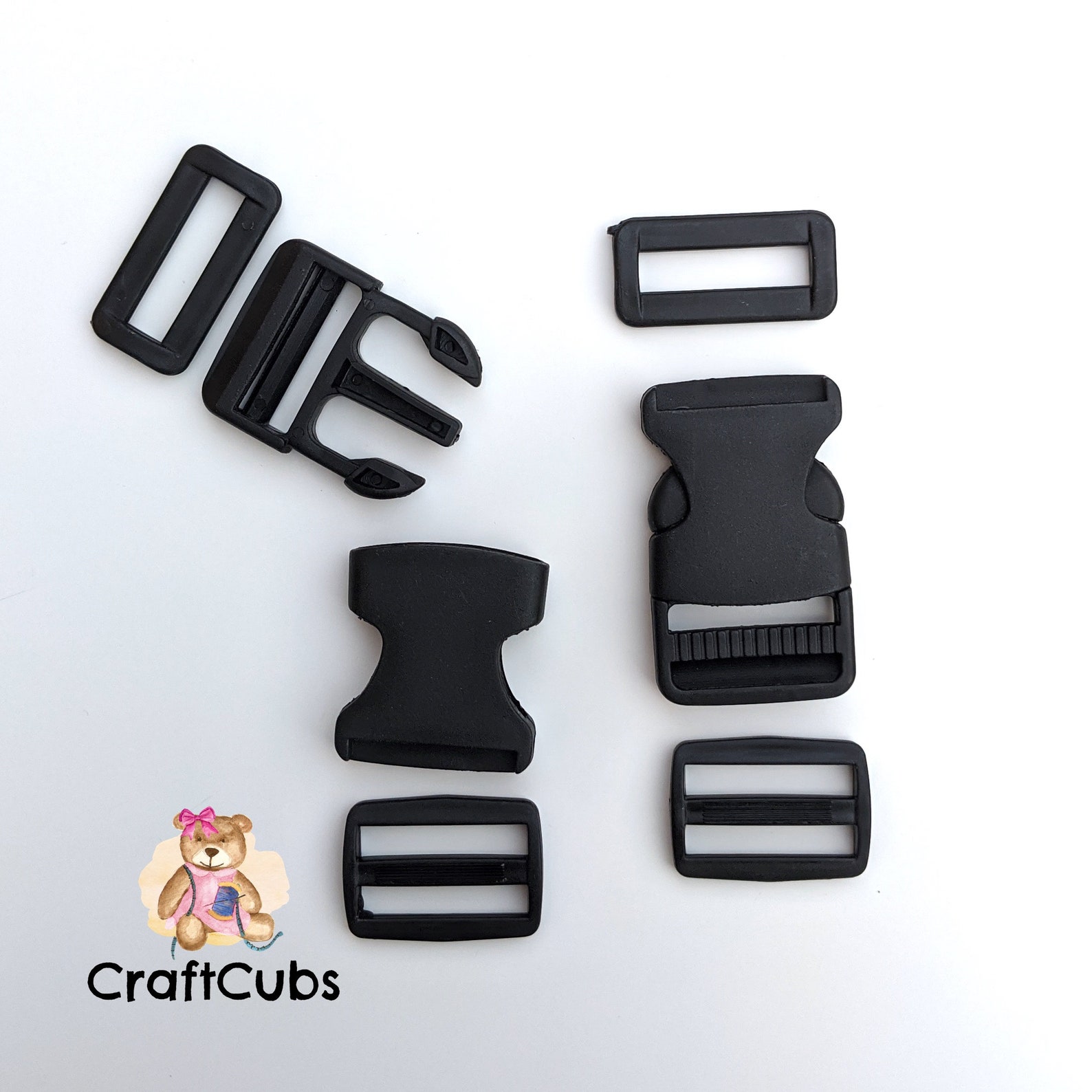 Plastic Side Release Buckles / Clips Sliders and Ring in - Etsy