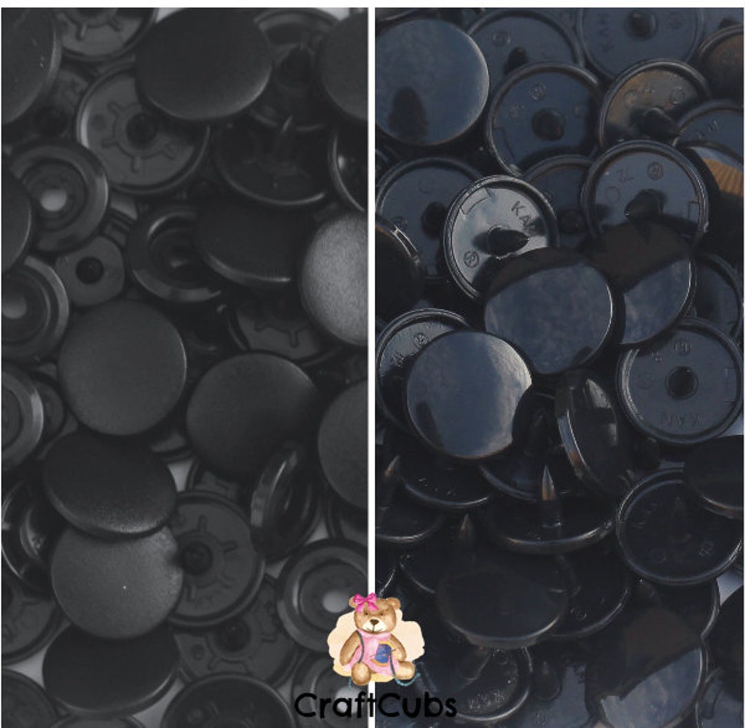 B5 Kam Snaps in Black : Glossy or Matte // Size 20 or T5 // Available ...