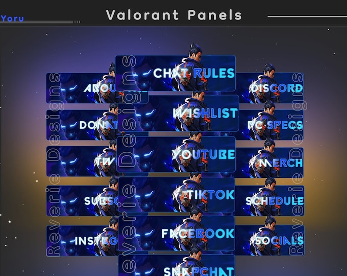 Yoru Valorant Panels - Etsy
