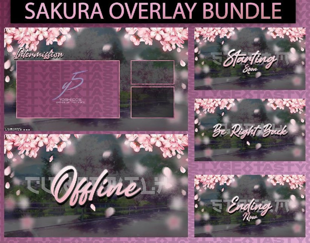 SAKURA OVERLAY BUNDLE (new) - Etsy