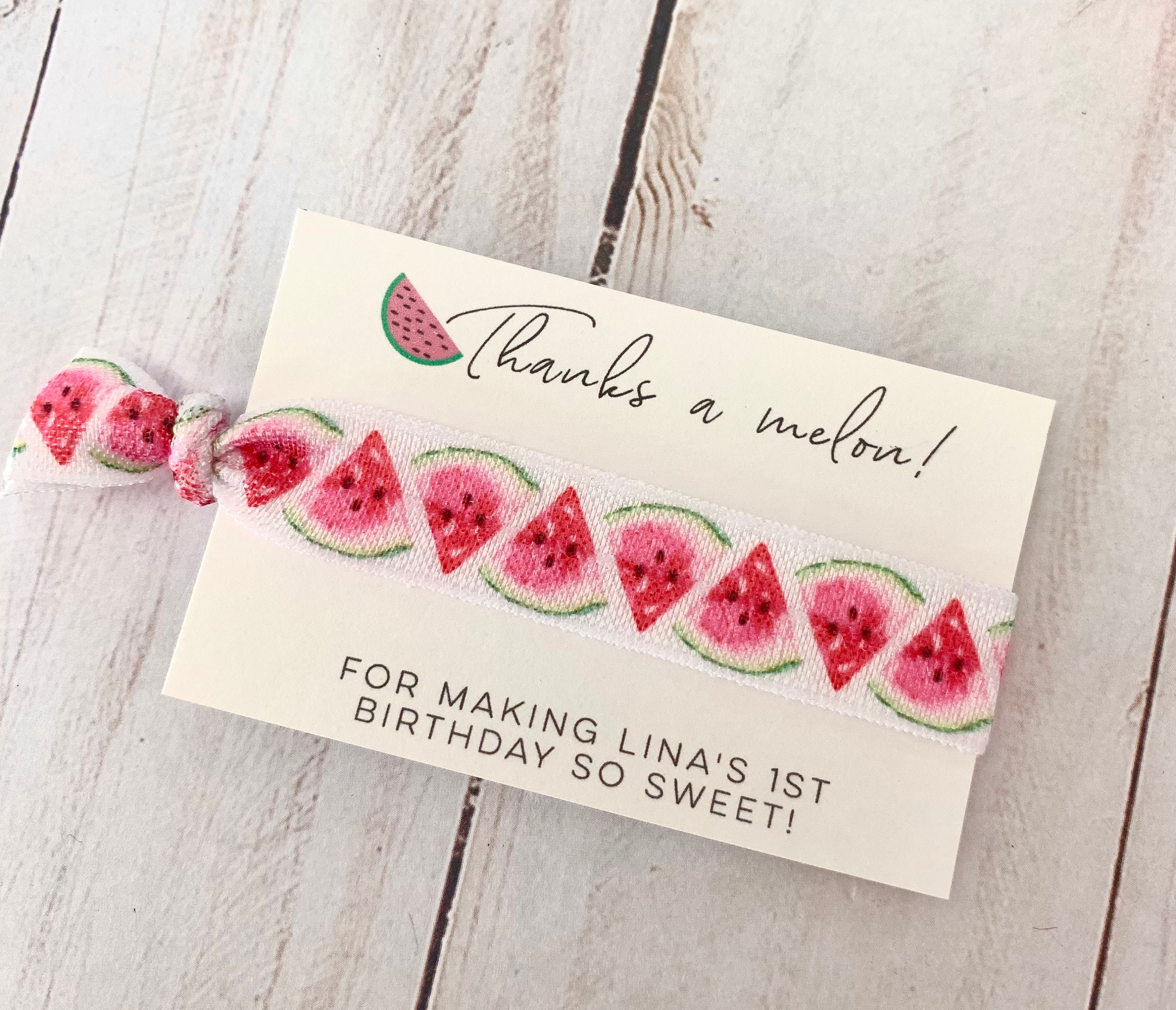 Watermelon Birthday Party Favor Watermelon 1st Birthday - Etsy