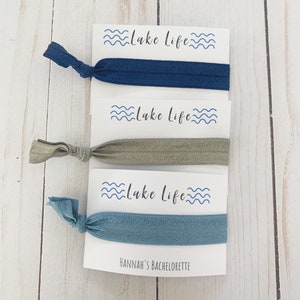 Lake Bachelorette Favor- Lake Life Hair Tie - Hair Tie Bachelorette ...