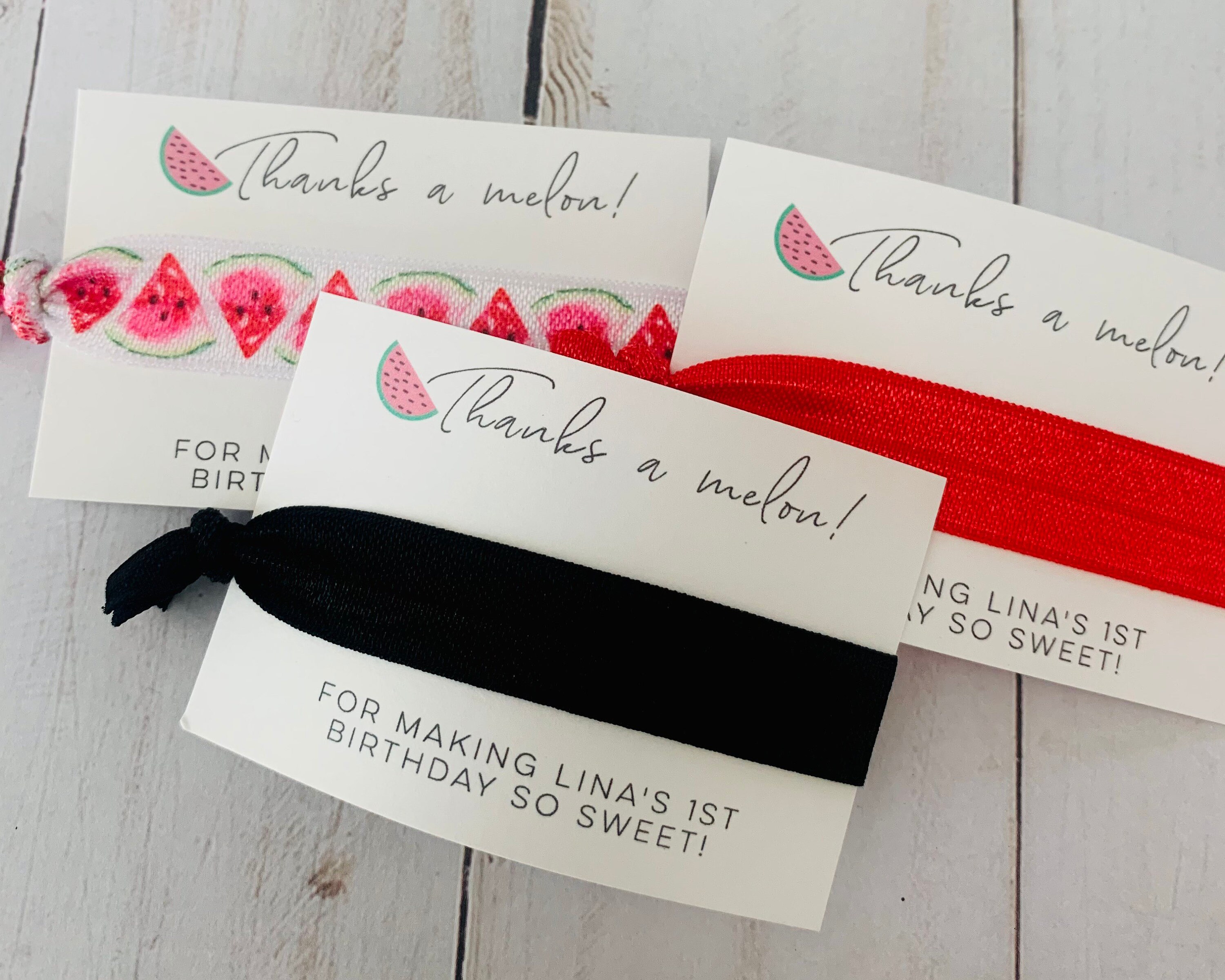 Watermelon Birthday Party Favor Watermelon 1st Birthday - Etsy