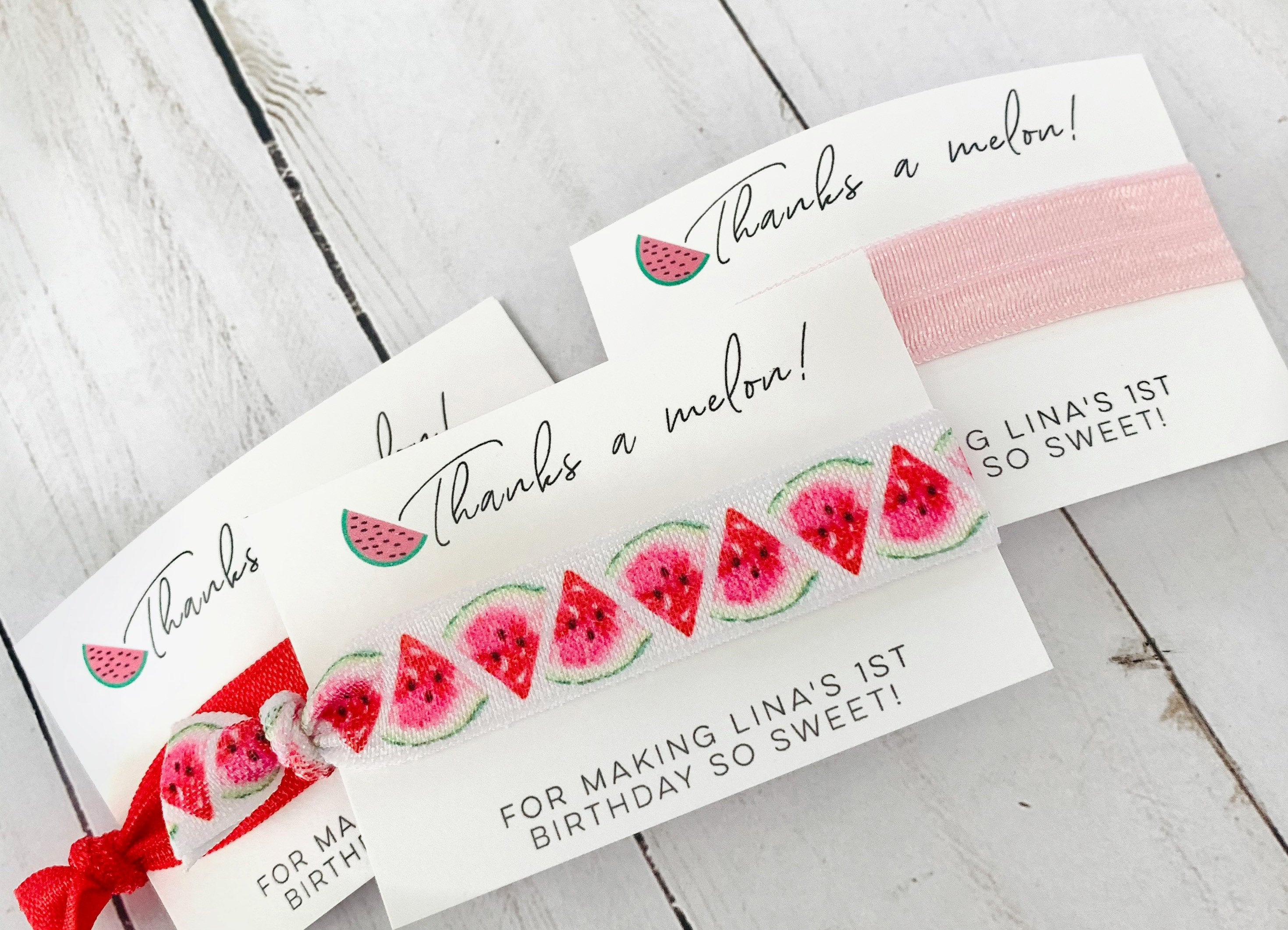 Watermelon Birthday Party Favor Watermelon 1st Birthday - Etsy