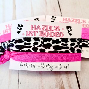 Cowgirl Birthday Favor 1st Rodeo Pink Cowgirl Western Party Girly First ...