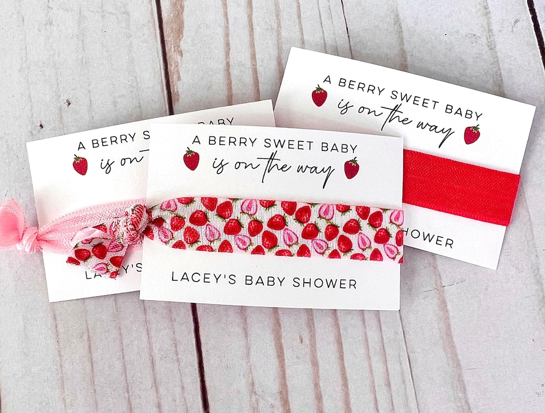 Strawberry Baby Shower Favor - Fruit Baby Shower - Berry Sweet Baby ...