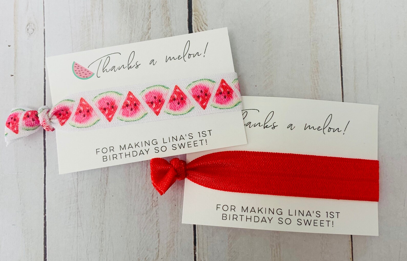 Watermelon Birthday Party Favor Watermelon 1st Birthday - Etsy