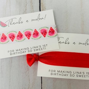 Watermelon Birthday Party Favor - Watermelon 1st Birthday - One in a ...