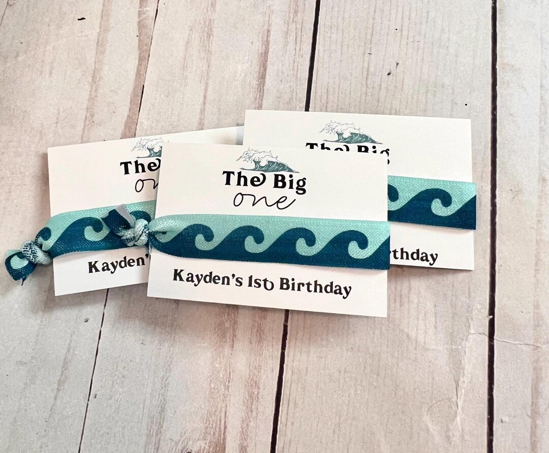 Surf Birthday Party Favor - the Big One Birthday - Retro Surf Party ...