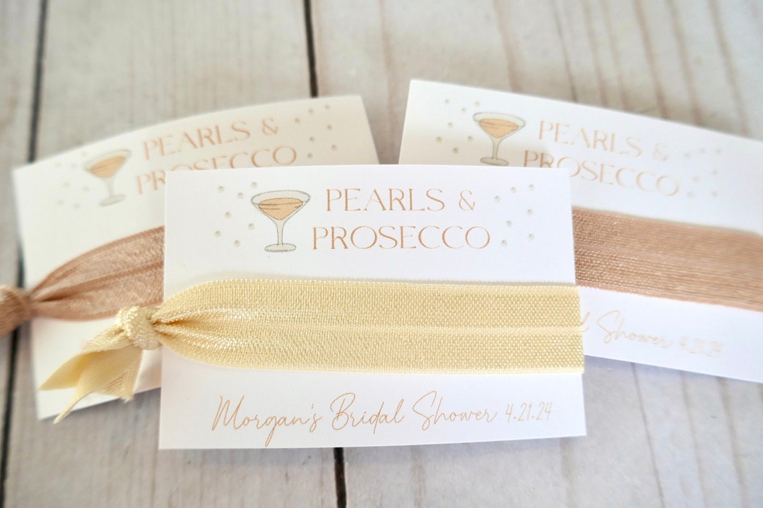 Pearls and Prosecco Bridal Shower - Pearl Shower Favor - Prosecco ...