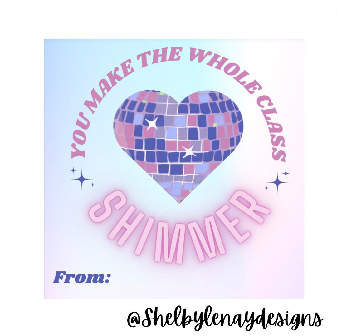 Digital Download You Make the Whole Classroom Shimmer Disco Ball ...