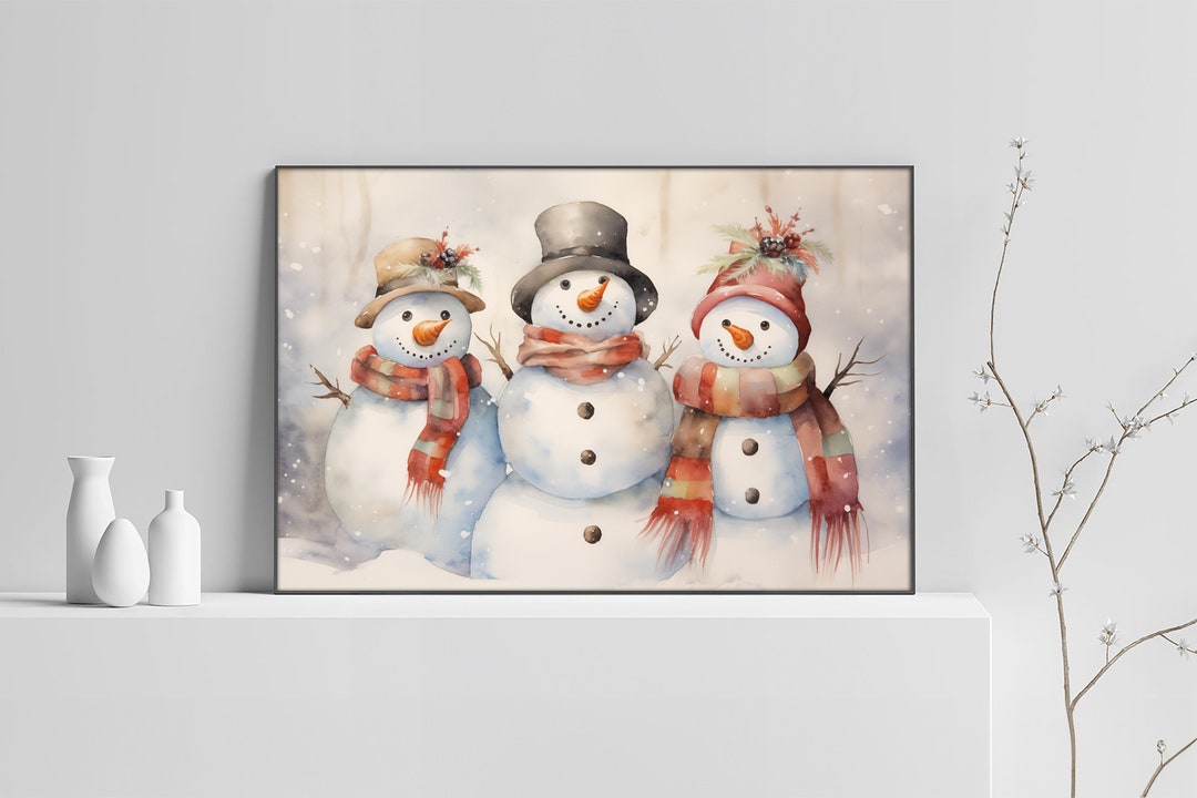 Christmas Snowman Wall Art Christmas Decorations Christmas Home Decor ...