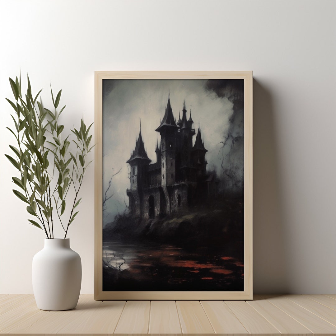 Vintage Halloween Style Art Print Dark Academia Halloween - Etsy