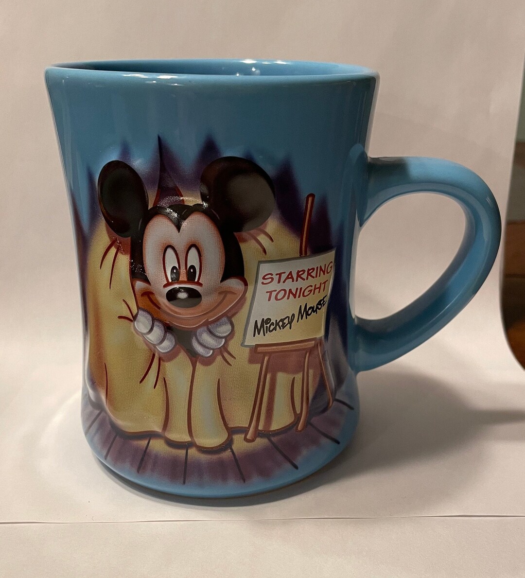 Disney Starring Tonight Mickey Mouse Raised 3D Light Blue - Etsy