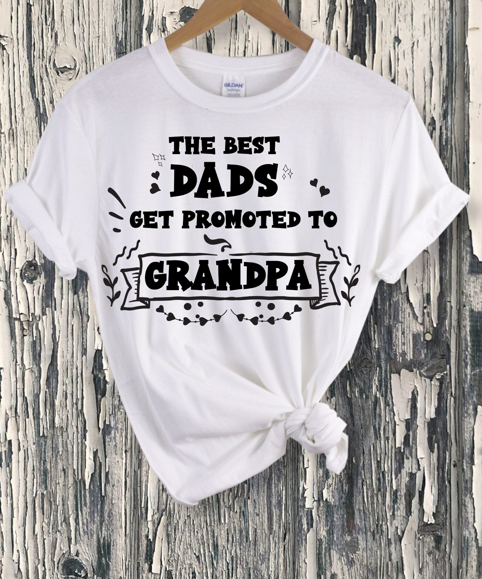 The Best Dads Get Promoted To Grandpa Svg Vector Image Cut Etsy