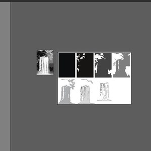 Waterfall Multilayer SVG/ Landscape Cut File/ 3D Layer/ Plywood Cutting ...