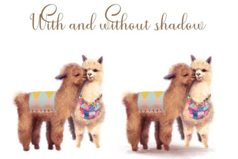 Llama Clipart, Cute Llamas, Alpaca PNG Llama Clipart Set, Cute Llama ...