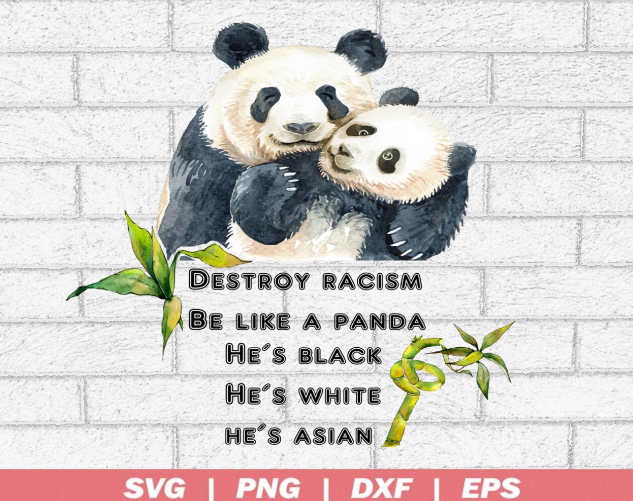 Stop Racism Panda
