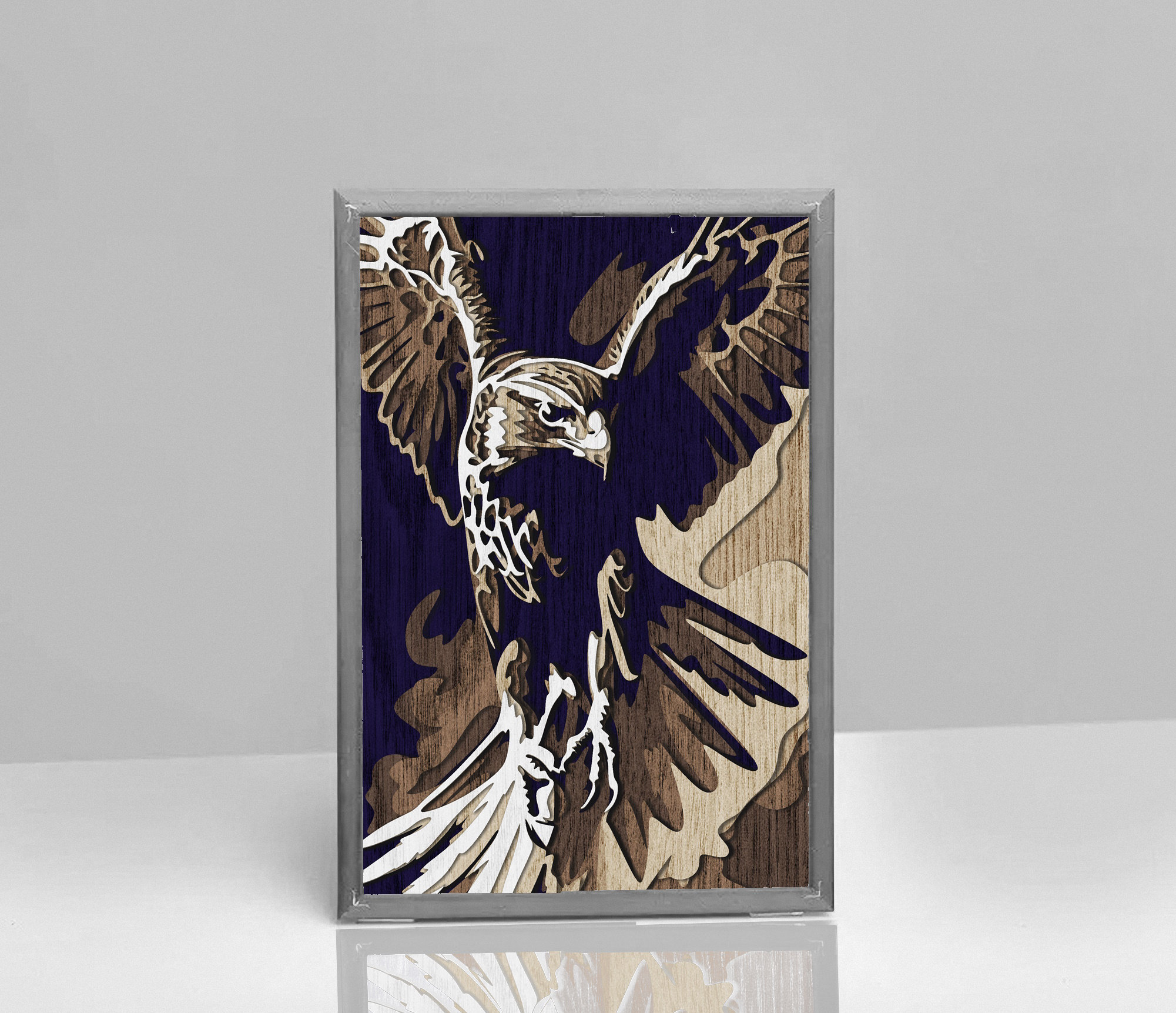 Eagle 6 Layer Decorative Panel Laser Cut Files Home Decor, 6 Layer Art ...