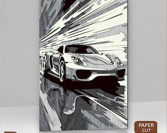 Car Multilayer Panel for Laser Cutting, 3D Mandala Svg Files, Layered ...