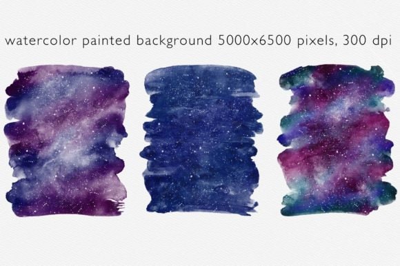 Watercolor Space Solar System Planets Solar System Download Instant ...