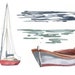 Watercolor Ships Boats Sea Ocean Clipart Watercolor Nautical Clipart ...