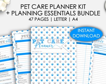 Cat Care Planner | Etsy