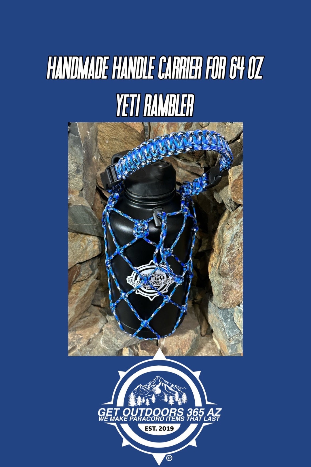 Handmade 64 Ounce Handle Carrier for Hydro Flask. - Etsy