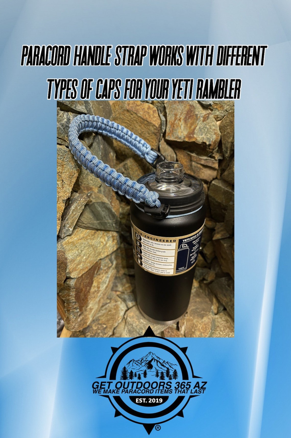 Handmade Paracord Handle for Yeti Rambler. - Etsy