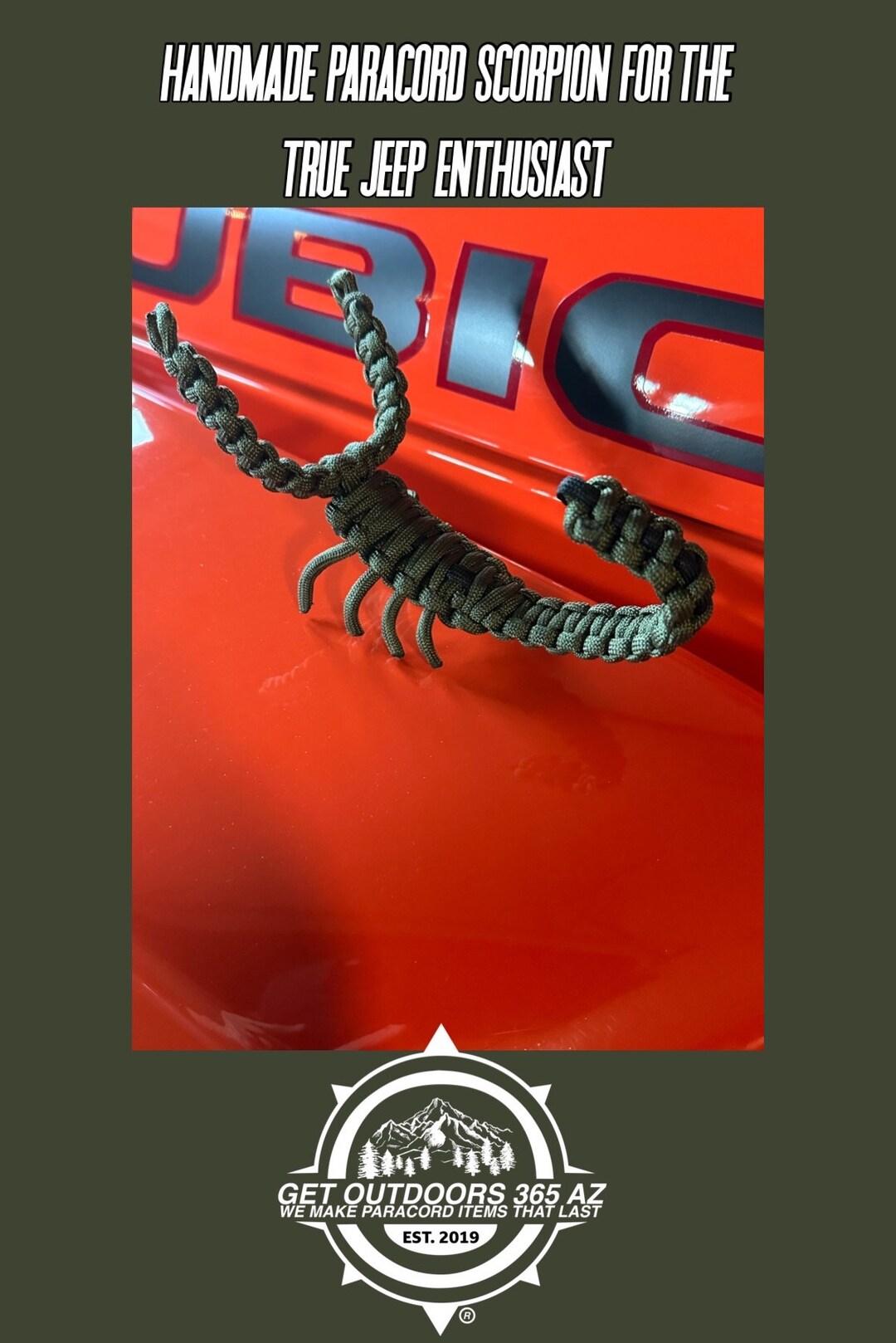 Handmade Paracord Scorpion for the Jeep Enthusiast - Etsy