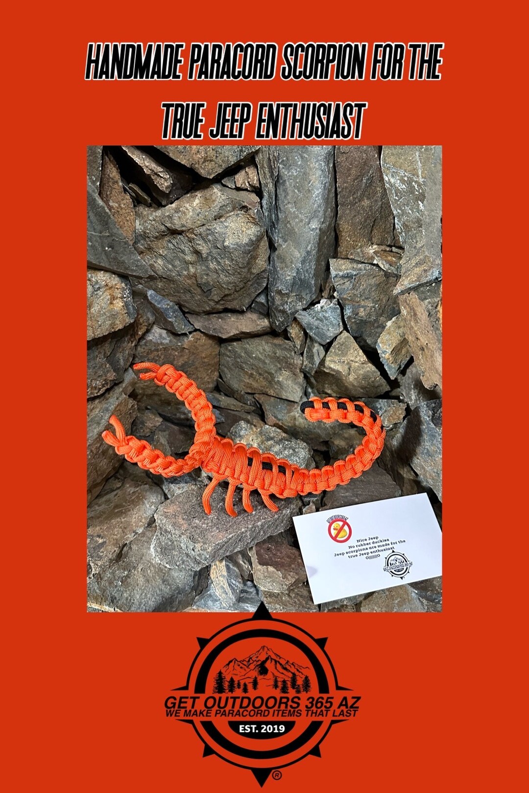 Handmade Paracord Scorpion for the Jeep Enthusiast - Etsy