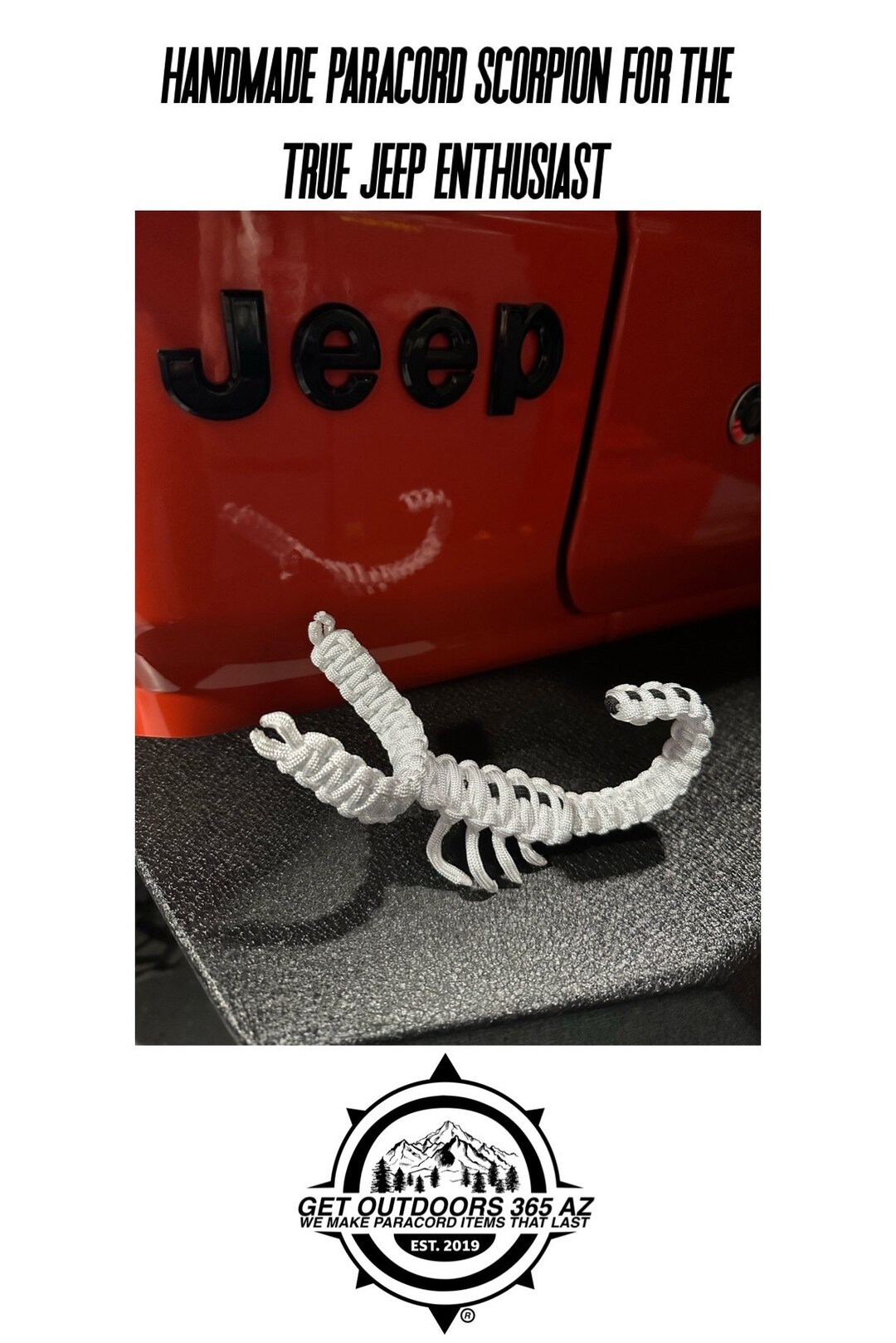 Handmade Paracord Scorpion for the Jeep Enthusiast - Etsy