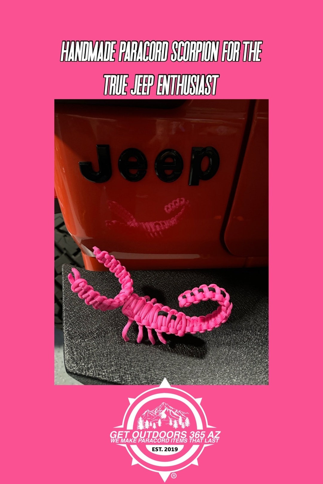 Handmade Paracord Scorpion for the Jeep Enthusiast - Etsy