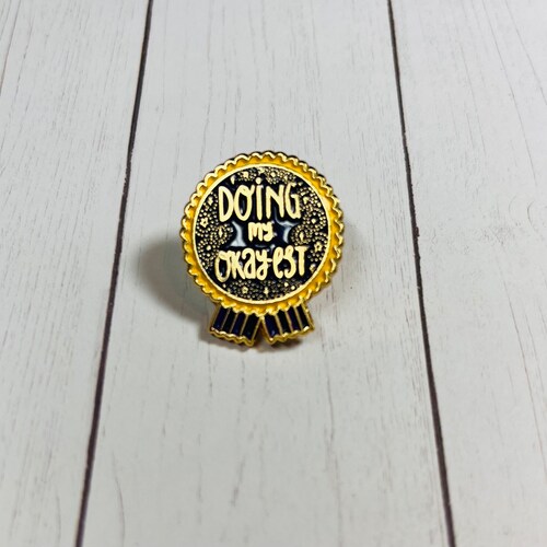 Doing My Best Enamel Pin - Etsy