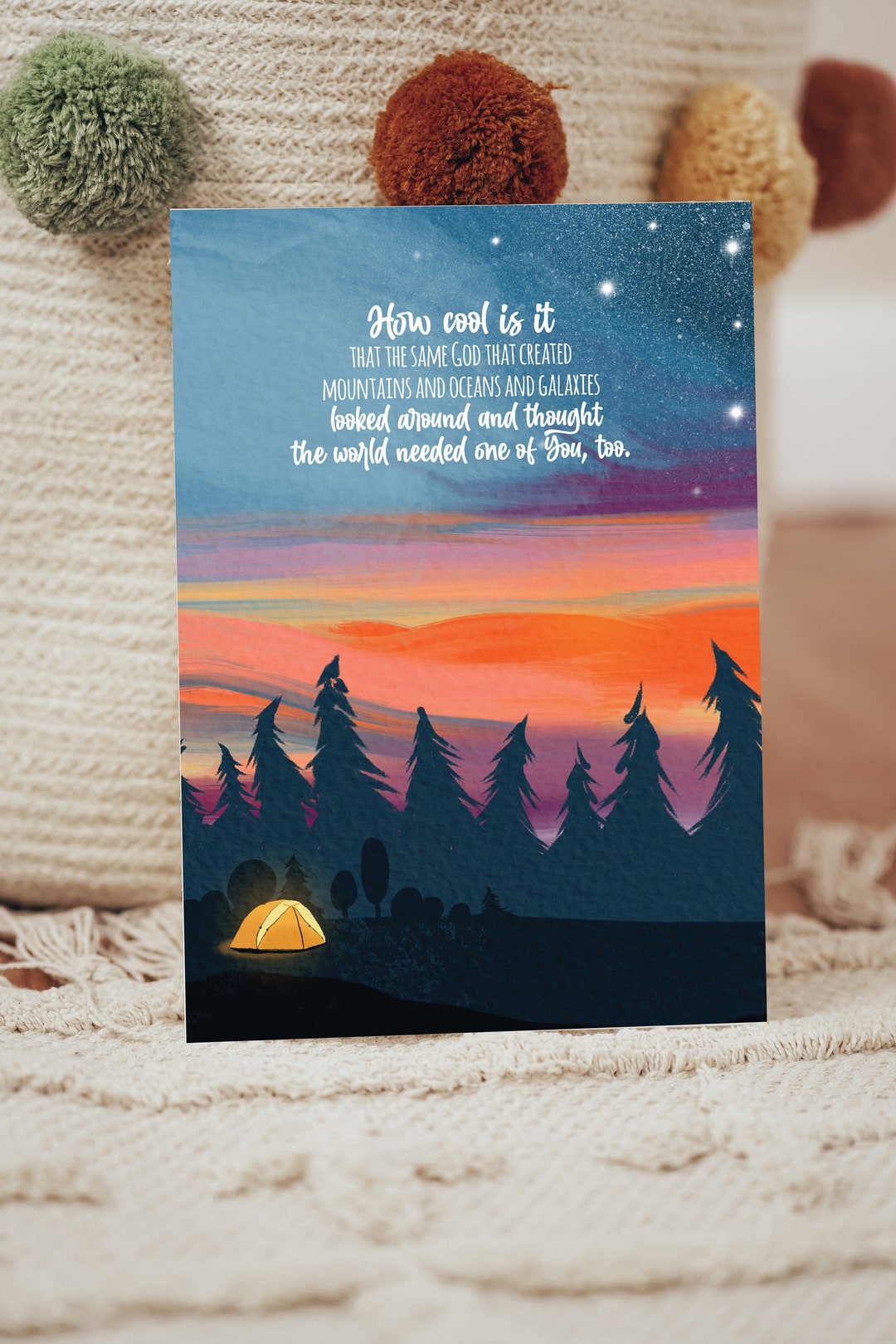 How Cool is It Postcard Mini Print - Etsy