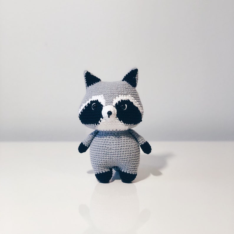 Handmade Crochet Amigurumi Plush Doll tico the Racoon - Etsy