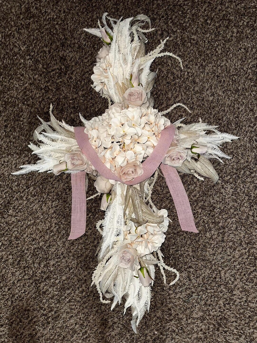 Easter Cross Door Wreath/ Gravesite Marker - Etsy