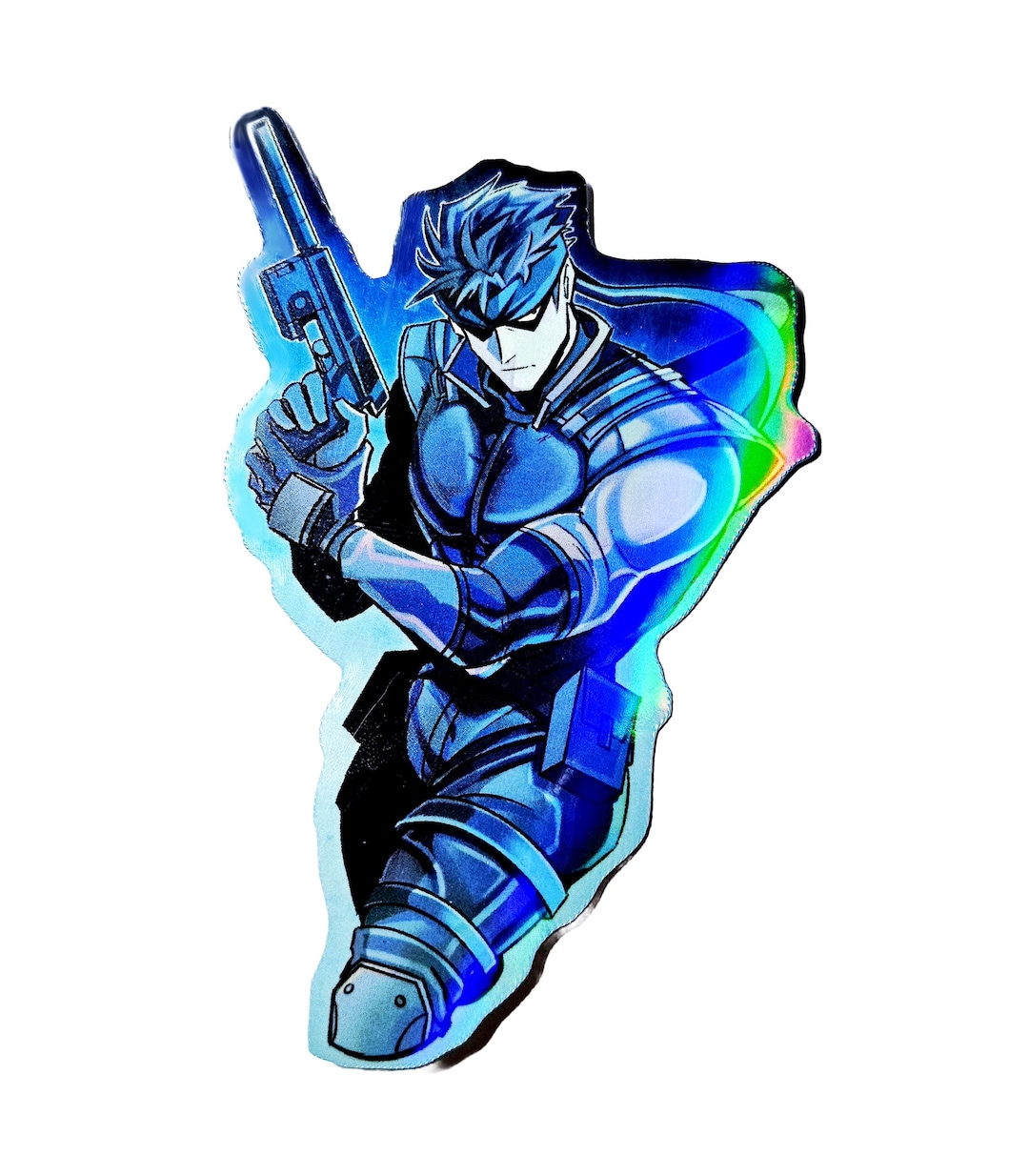 MGS Solid Snake Holo Sticker - Etsy